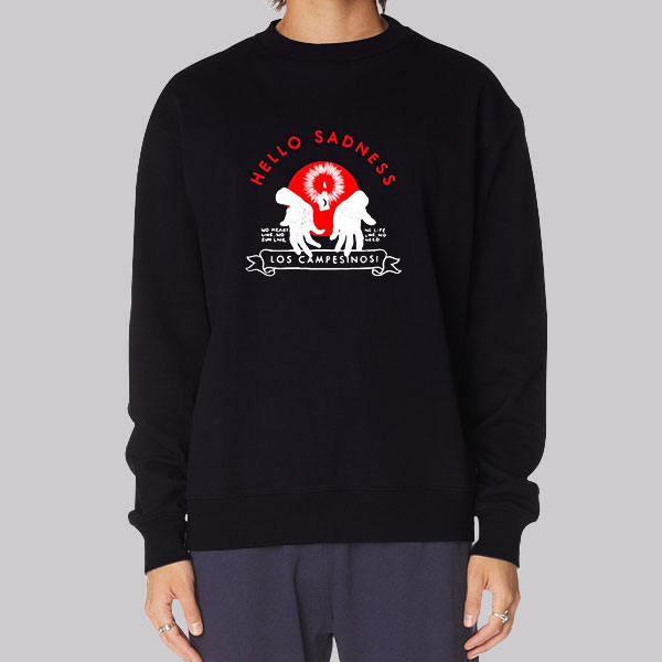 Los Campesinos Merch Hello Sadness Sweatshirt Cheap | Made Printed